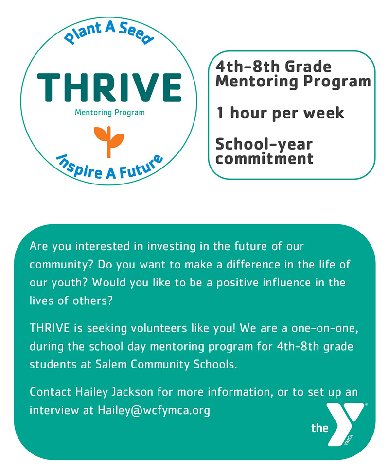Volunteer at the Washington County Family YMCA